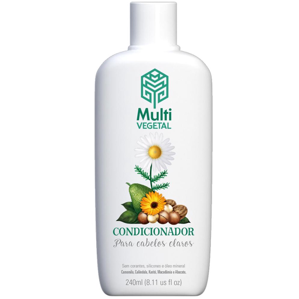MULTI VEGETAL CONDICIONADOR DE CAMOMILA E CALENDULA 240ML | Shopee Brasil