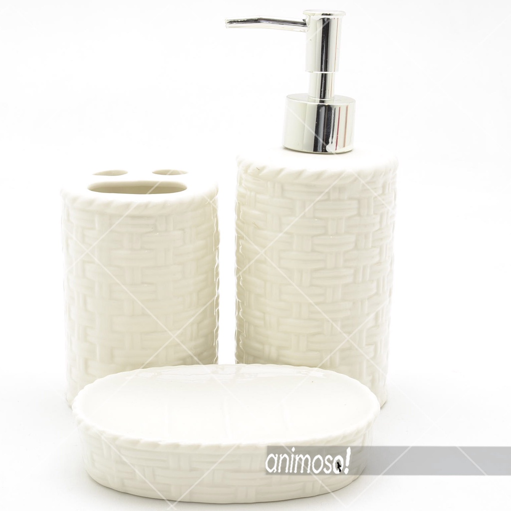 Kit Banheiro Lavabo Com 3 Peças | Shopee Brasil