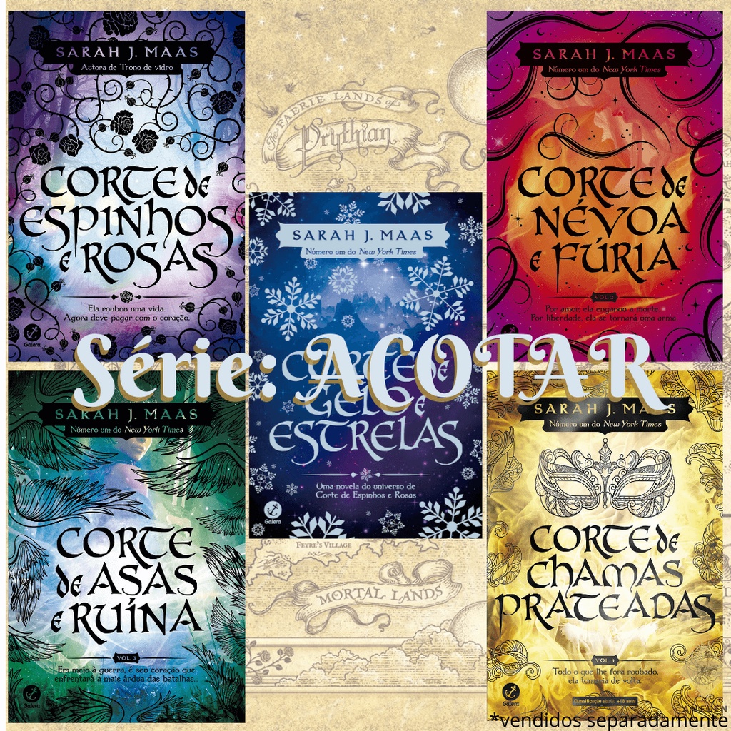 Série ACOTAR - Corte de Espinhos e Rosas (vol. 1); Corte de Névoa e ...