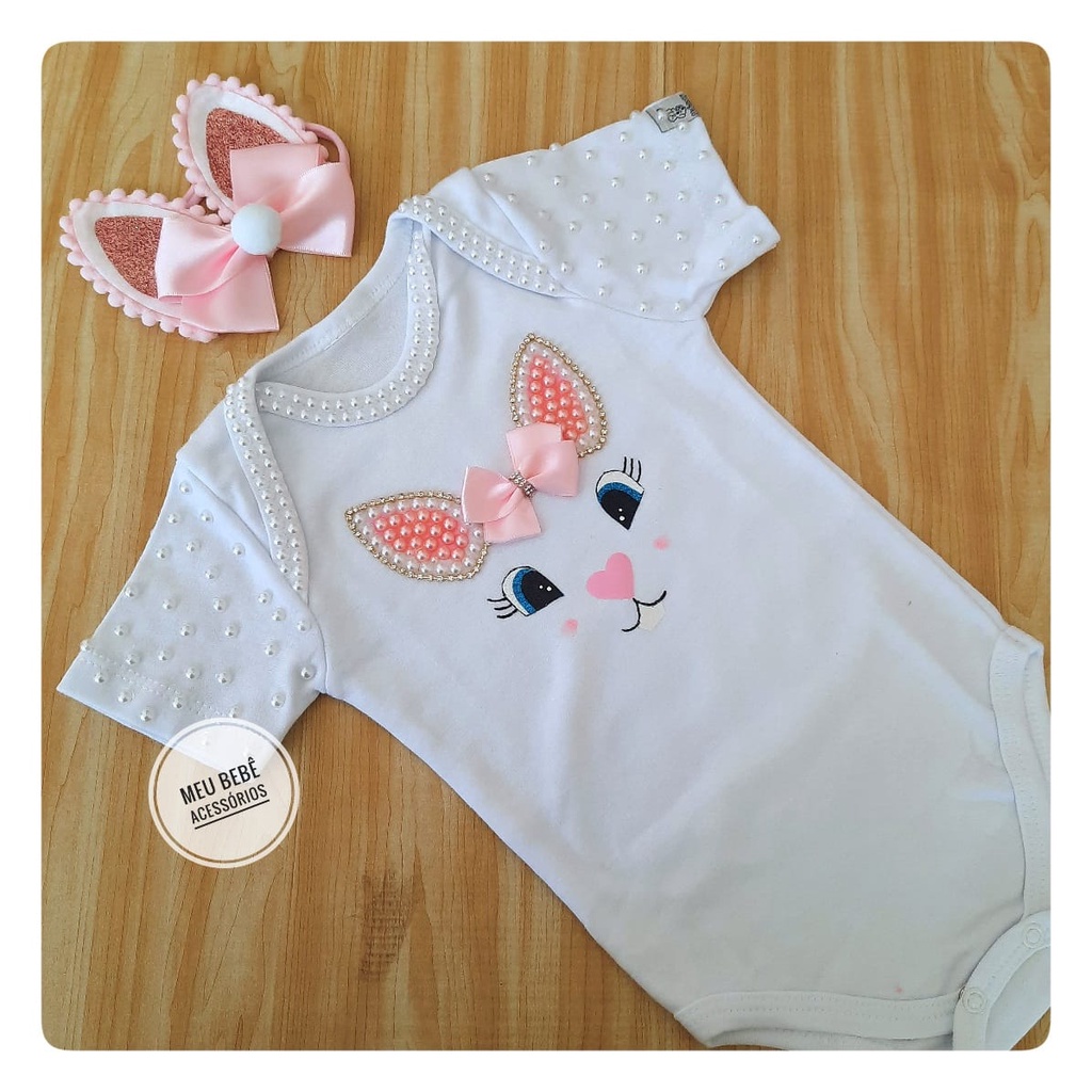 Roupa de pascoa, body mesversario, body pascoa, body minha primeria ...
