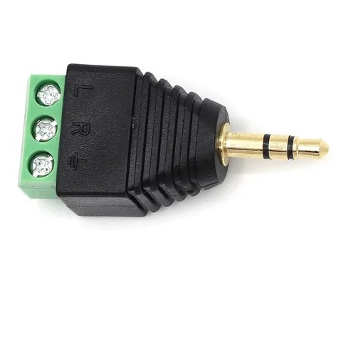 Adaptador Plug P2 Stereo Com Borne Profissional | Shopee Brasil
