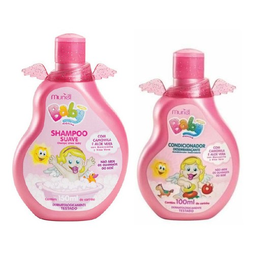 Kit Muriel Baby Menina - Shampoo 150ml E Condicionador 100ml | Shopee ... Kit Muriel Baby Menina - Shampoo 150ml E Condicionador 100ml | Shopee ...