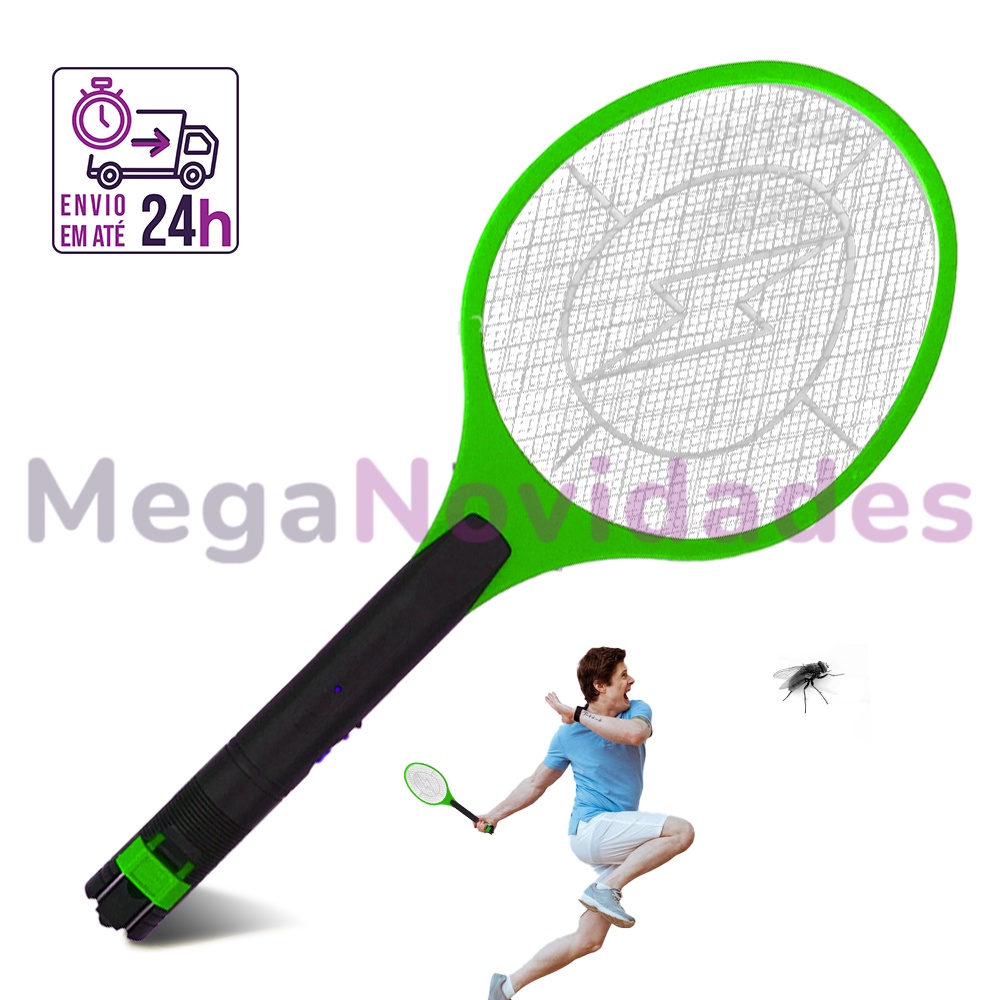 Raquete Mata Inseto Swatter Recarregável Bivolt | Shopee Brasil