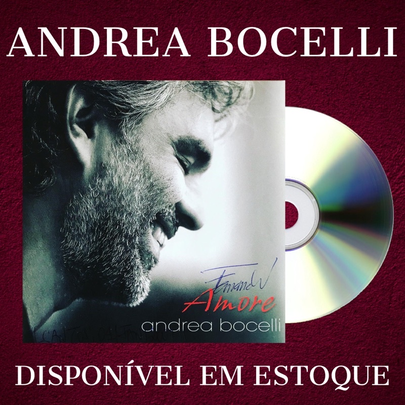 CD ANDREA BOCELLI - AMORE (Participações Especiais: Kenny G, Christina ...