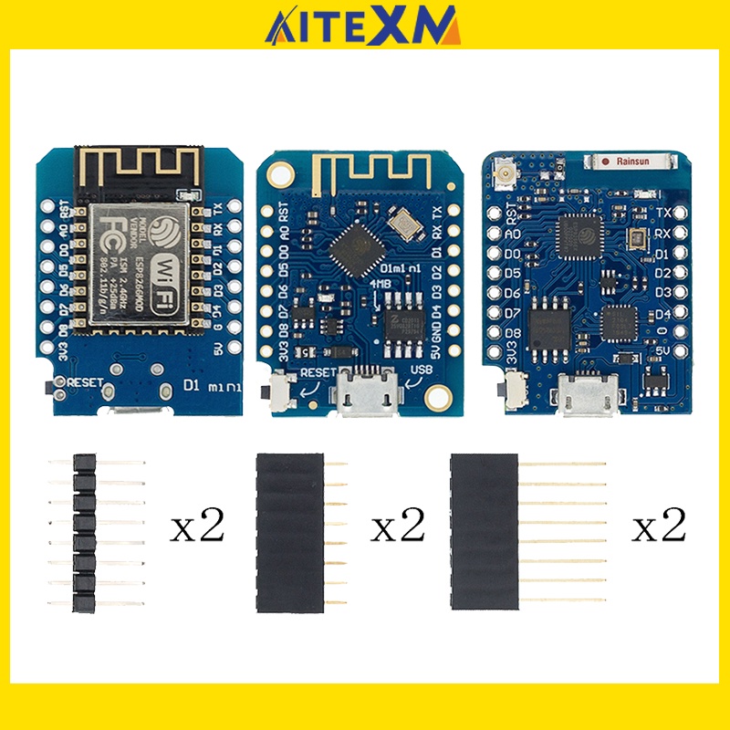 Placa De Desenvolvimento WIFI IOT NodeMCU Lua ESP8266 ESP-12 12F CH340G CH340 V2 USB WeMos D1 ...