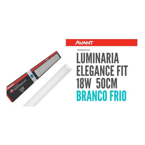 Luminaria Elegance Fit Led Avant 18w 50 Cm | Shopee Brasil