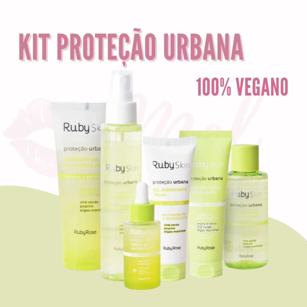 Linha Ruby Skin Care Proteção Urbana Kit Completo - Ruby Rose (6 Itens ...