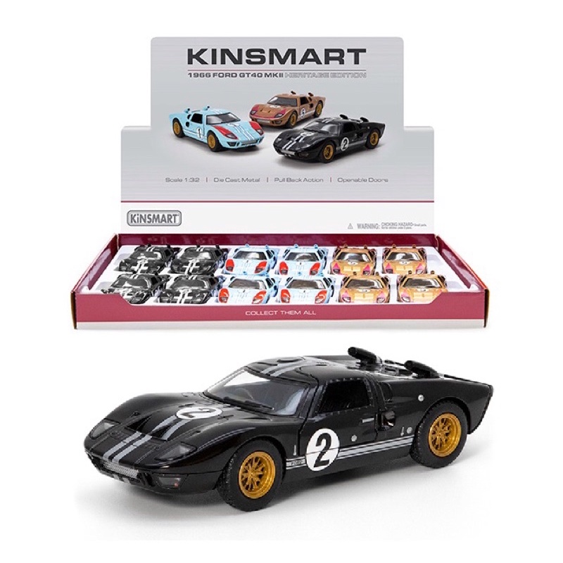 Kit 12 Miniatura Ford GT40 MKII Heritage Edition 1966 | Shopee Brasil
