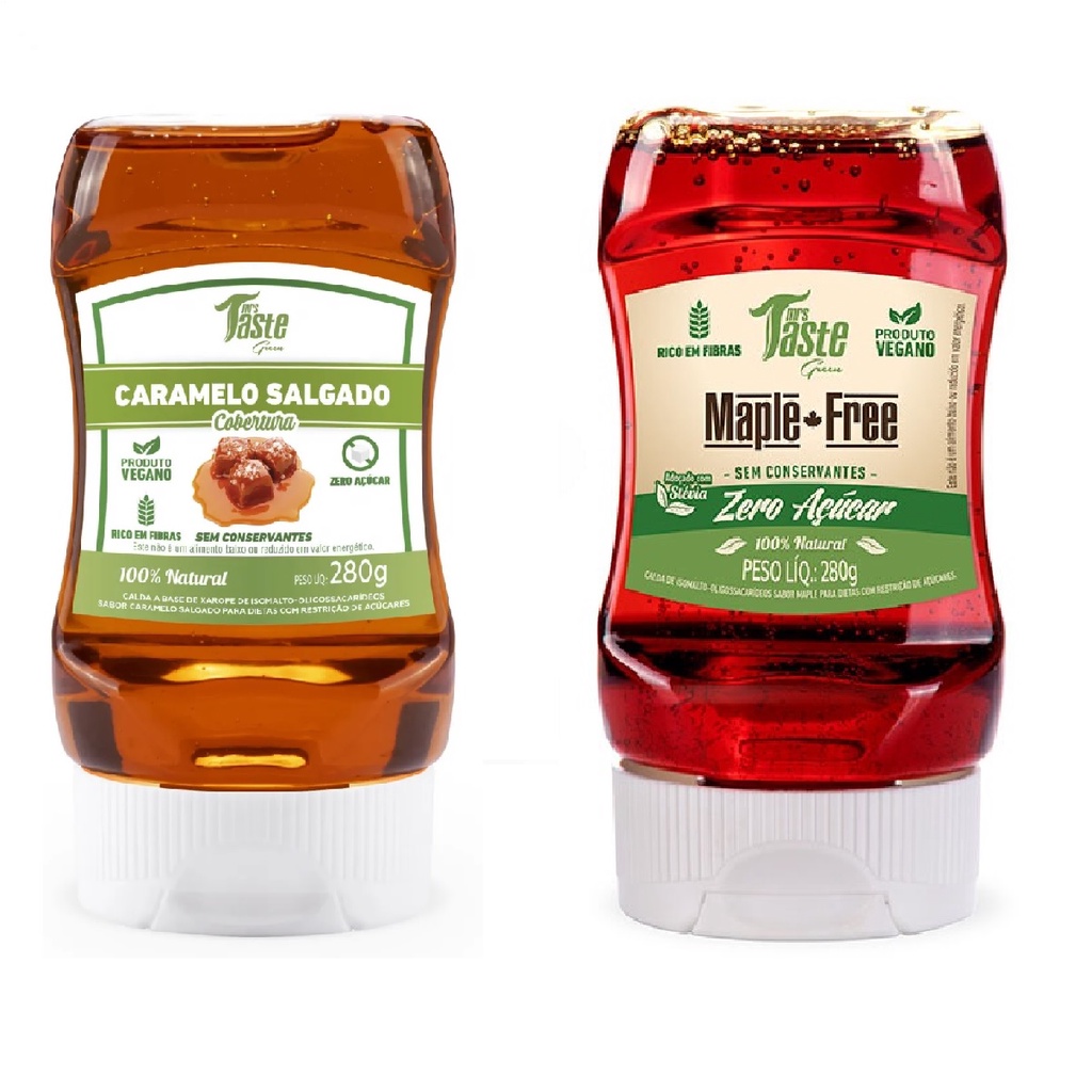 Kit Maple Free + Caramelo Salgado - Mrs Taste - 280g | Shopee Brasil