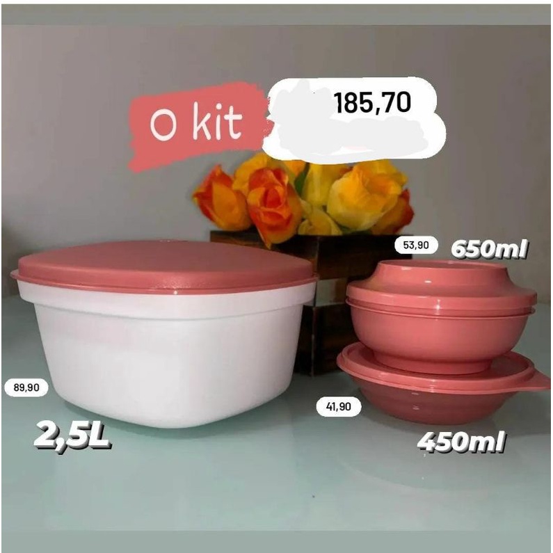 kit Tupperware | Shopee Brasil