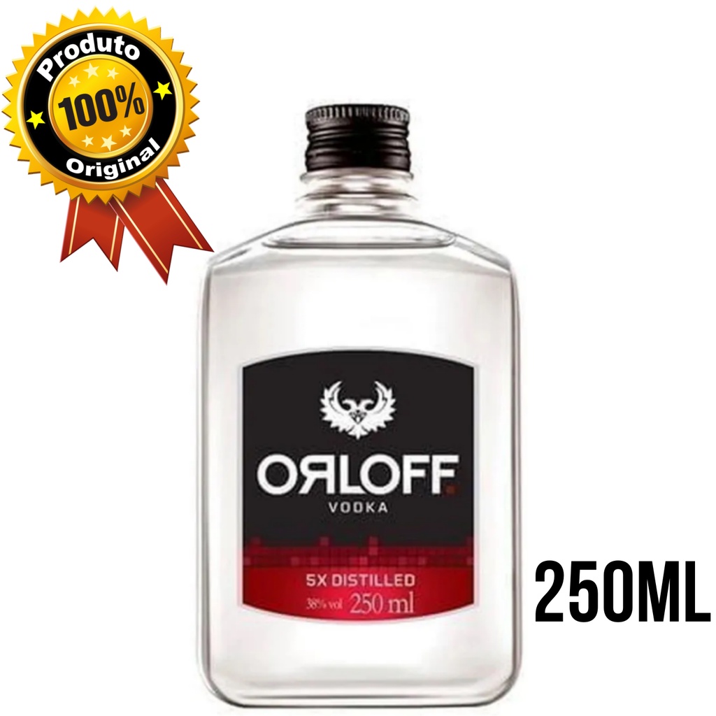 Mini Vodka Orloff 250ml - Petaca Original Lacrado | Shopee Brasil