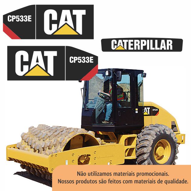 Kit de Adesivos para Caterpillar CP-533E Série 2 | Shopee Brasil