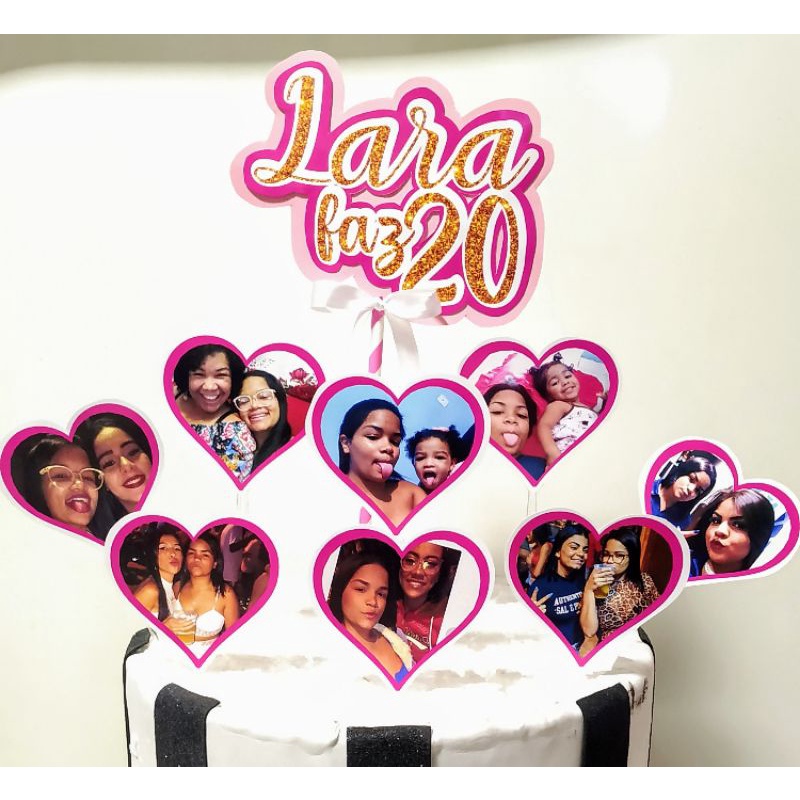 Topo de bolo - Com fotos | Shopee Brasil