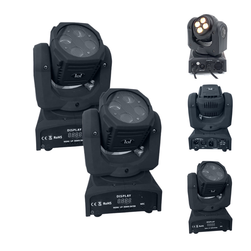 Kit 2 Mini Moving Mini beam super light 60w iluminacao Balada Festa ...