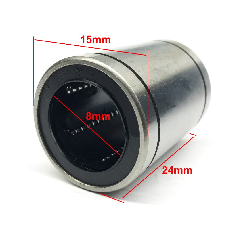 Rolamento Linear de Esferas para Eixos Retificados Fresa Router Impressora 3D LM6UU LM8UULM10UU ...