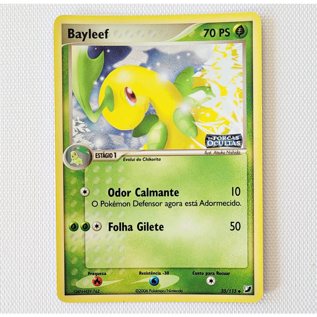 Carta Antiga Pokemon Bayleef 35/115 Uncommon Reverse Holo Ex Unseen ...