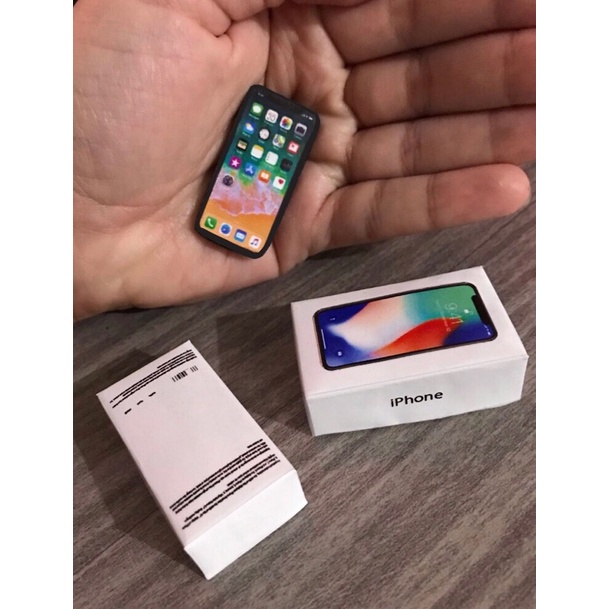 brinquedo Miniature/ Miniatura celular iPhone X para colecionadores fãs ...