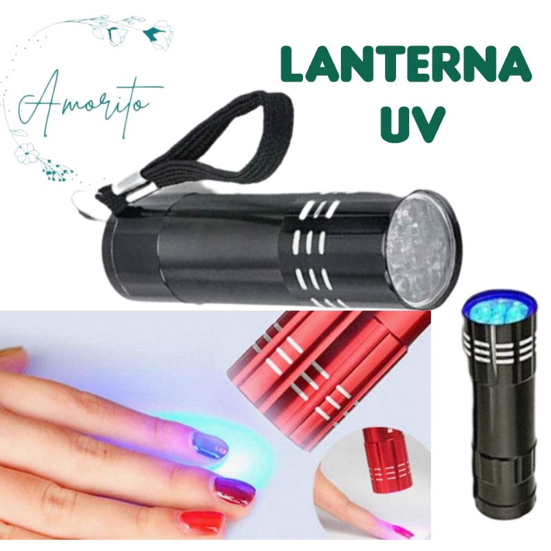 Lanterna UV - Lanterna Ultra violeta - lanterna para resina | Shopee Brasil