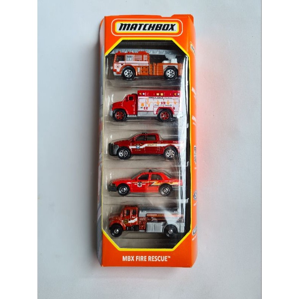 Matchbox Bombeiros Fire Rescue Pack 5 Miniaturas 1/64 | Shopee Brasil