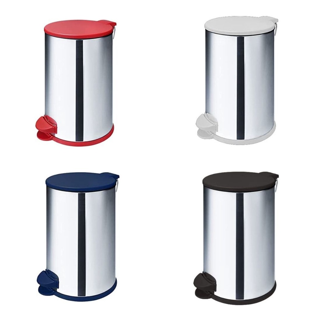 Lixeira 5,5 Litros Inox Martinazzo Com Pedal Tampa Colorida Cozinha ...