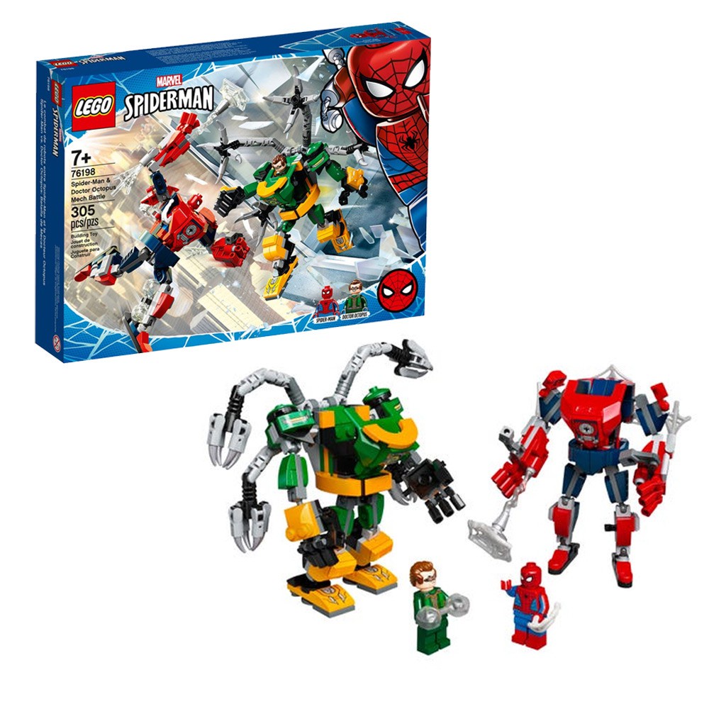 LEGO Marvel Spider Man e Doctor Octopus Combate de Robôs 76198 | Shopee ...