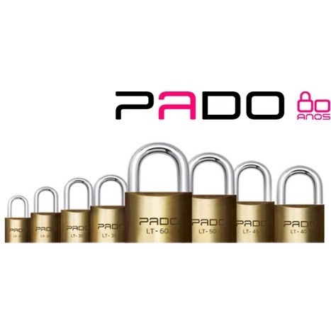 Cadeados Pado LT 20mm, 25mm, 30mm, 40mm, 45mm, 50mm, 60 mm Latão ...