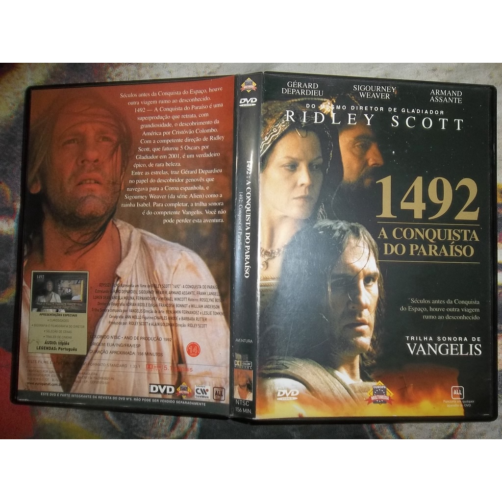 dvd 1492 a conquista do paraíso gérard depardieu | Shopee Brasil