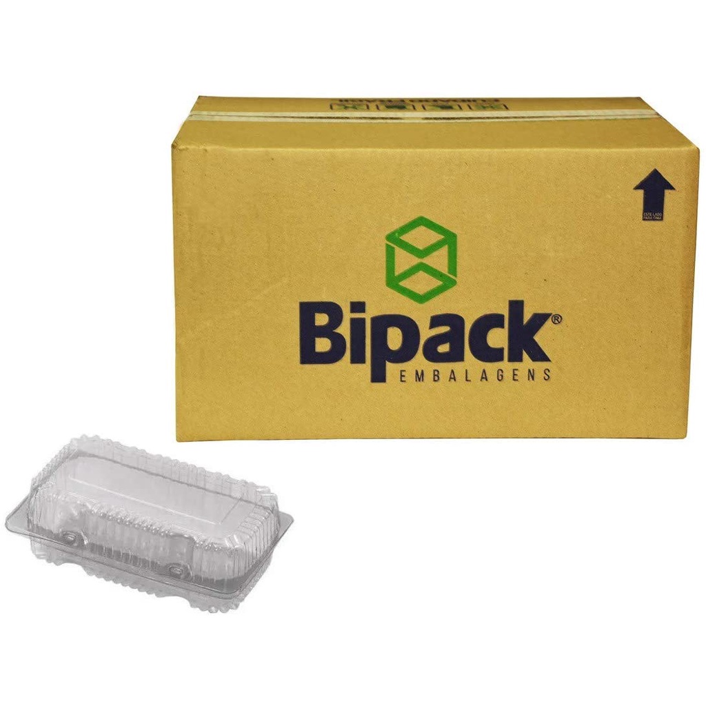EMBALAGEM RETANGULAR MODELO BIPACK BP10 - CAIXA 150 UNIDADES | Shopee Brasil