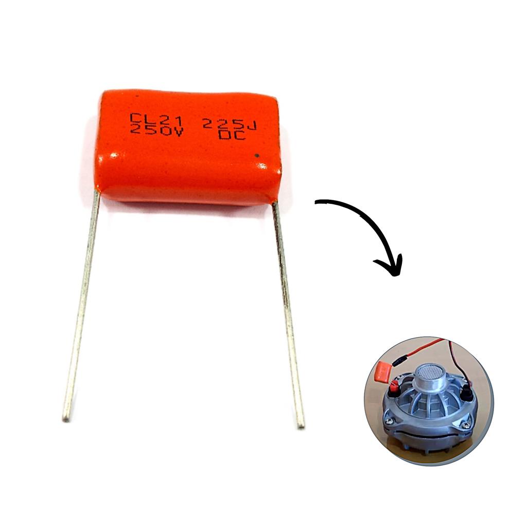 Capacitor Para Tweeter 2,2 X 250V Super Tweeter | Shopee Brasil
