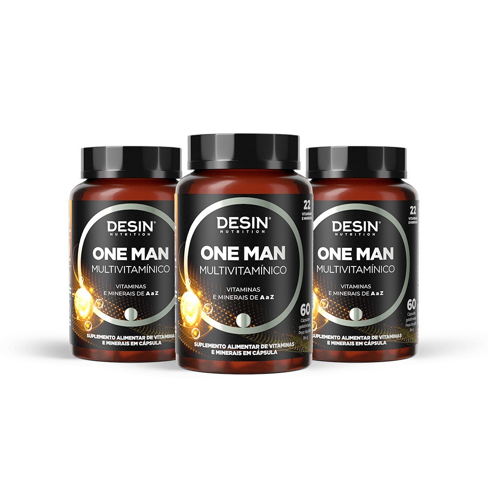 Kit 03 One Man Multivitaminico | Shopee Brasil