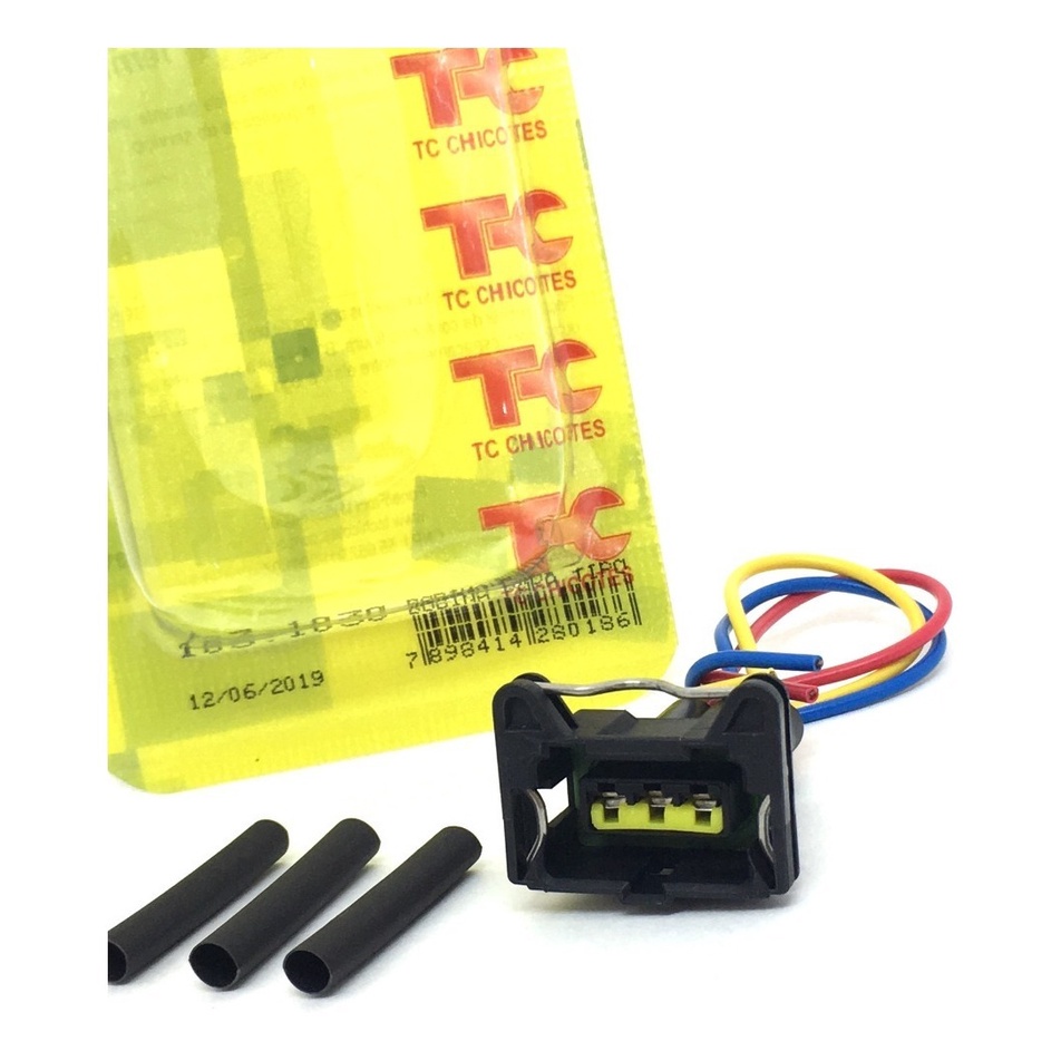 Conector TC Chicote Sensor de Rotação Velocidade 3 VIAS MAP, GM, FIAT ...