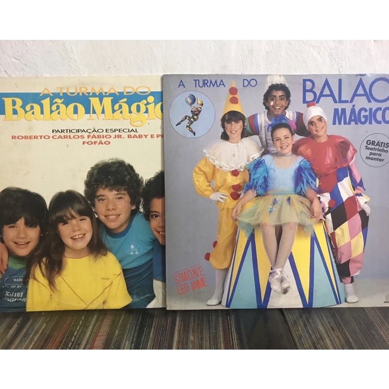 LOTE 2 LPs A TURMA DO BALÃO MÁGICO - 1984/1986 - COM TEATRINHO - mv ...