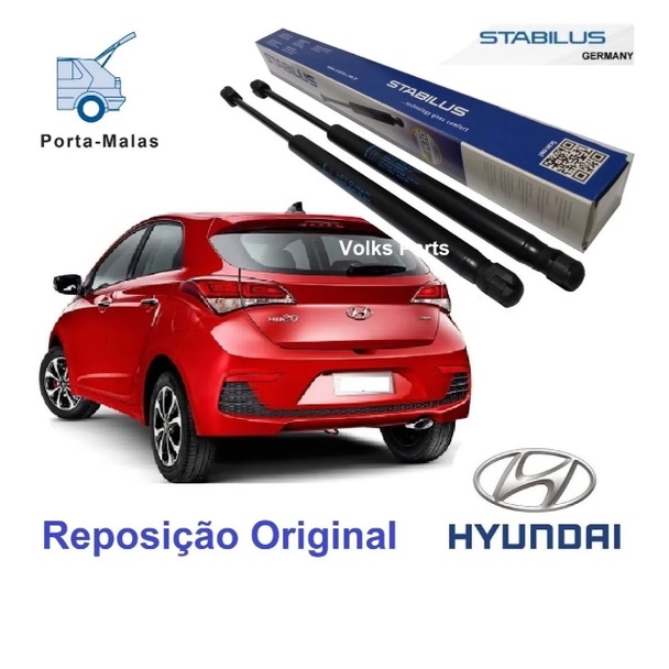 Par Amortecedor Porta Malas Tampa Traseira Hb20 Hyundai 2012 a 2019 ...