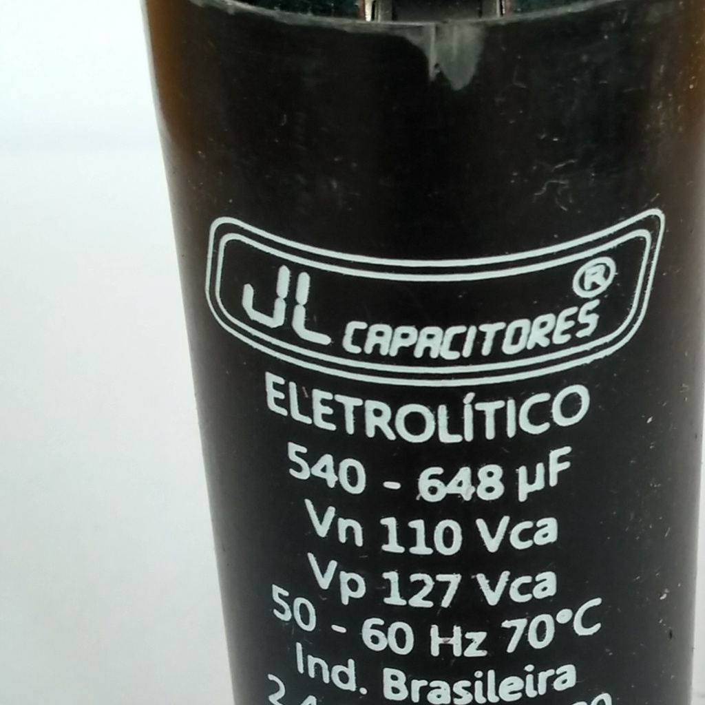 Capacitor Eletrolítico Motor 3cv 540-648 Uf - 110 Volts | Shopee Brasil