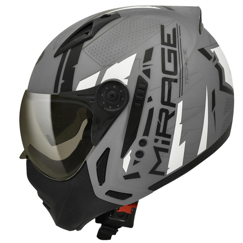 Capacete Multi-Modular Peels Mirage Techride Cinza Brilhante | Shopee Brasil