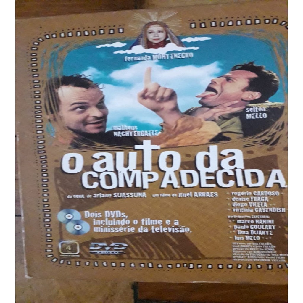 DVD duplo auto da compadecida - disco duplo - filme + serie | Shopee Brasil