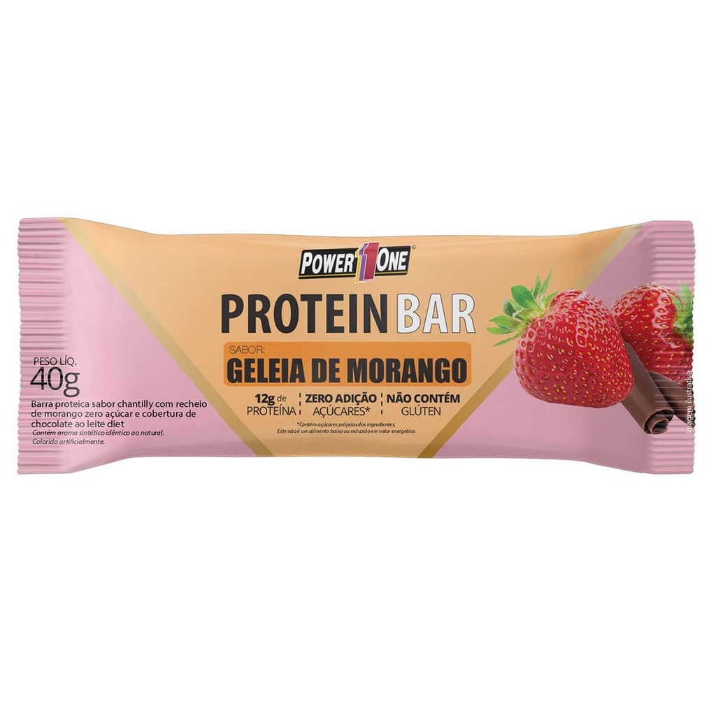 Protein Bar Power one 1un 40g | Shopee Brasil