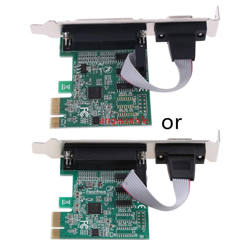 Placa PCIE DB25 DB25 25Pin Cartão PCI-E Expresso Porta Paralelo Serial ...