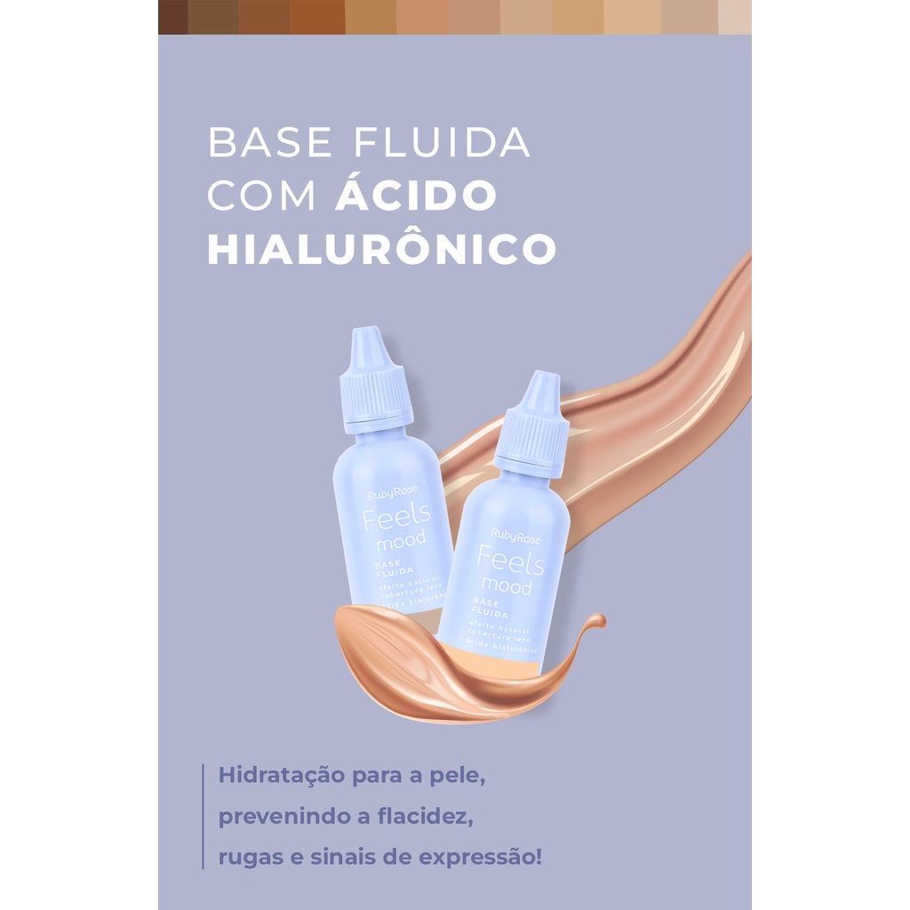 Base Fluida Feels Mood Ruby Rose - 25Gr | Shopee Brasil