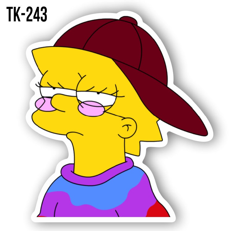 Adesivo Simpsons - Lisa Sticker 10x10cm | Shopee Brasil