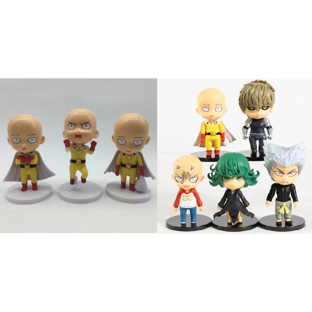 Miniatura One Punch Man 10cm Figure Saitama Genos Garou Brinquedo ...