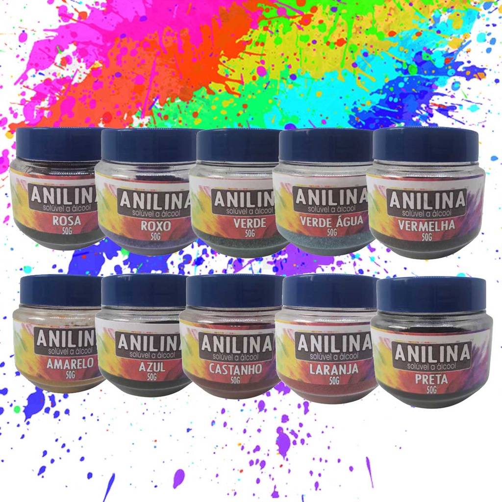 Anilina para cabelo artesanato 10 cores diferentes a escolher - cada ...