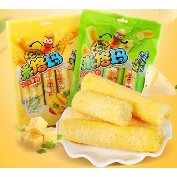 Xu Fuji Migma Rolls - Salgadinho Crocante de Milho e Arroz - Importado ...