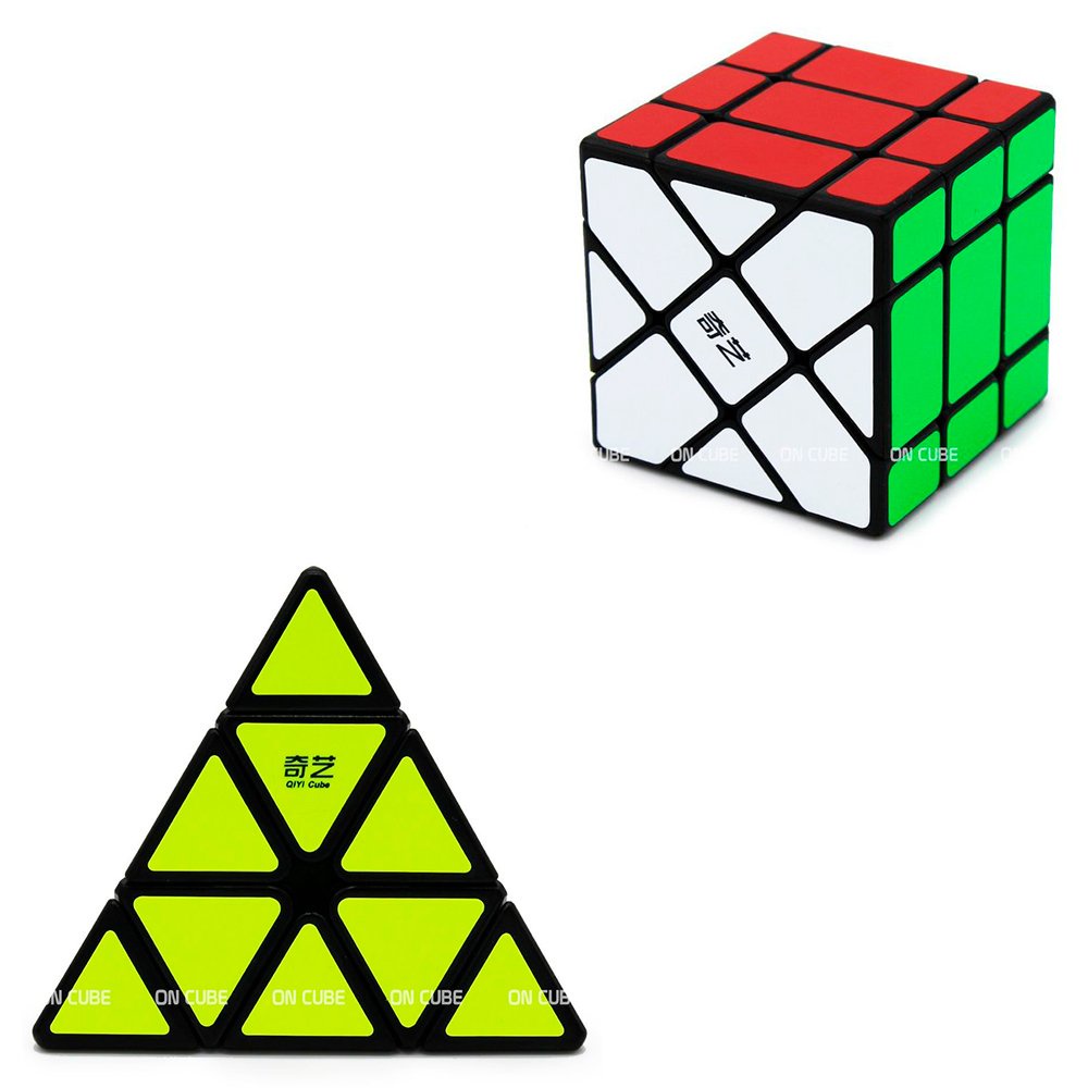 Cubo Mágico Fisher Cube + Pyraminx Qiyi Preto (2 cubos) | Shopee Brasil