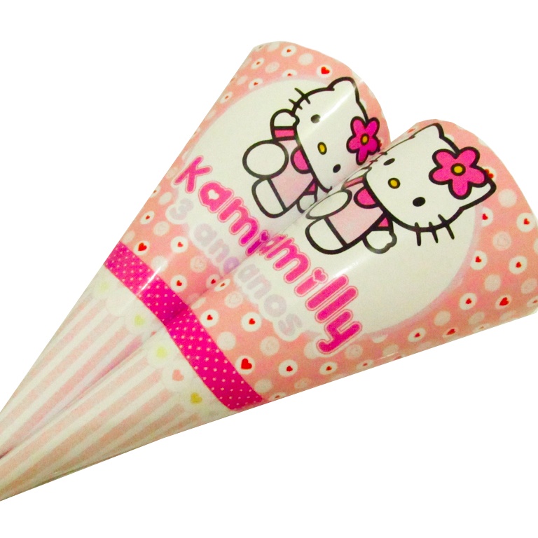 10 Cones Personalizados Festa Lembrancinha Hello Kitty | Shopee Brasil