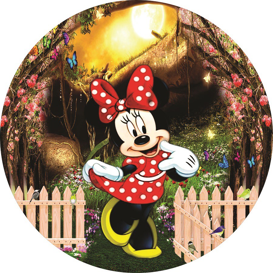 Painel em lona Fosca Redondo Minnie Vermelha | Shopee Brasil Painel em lona Fosca Redondo Minnie Vermelha | Shopee Brasil