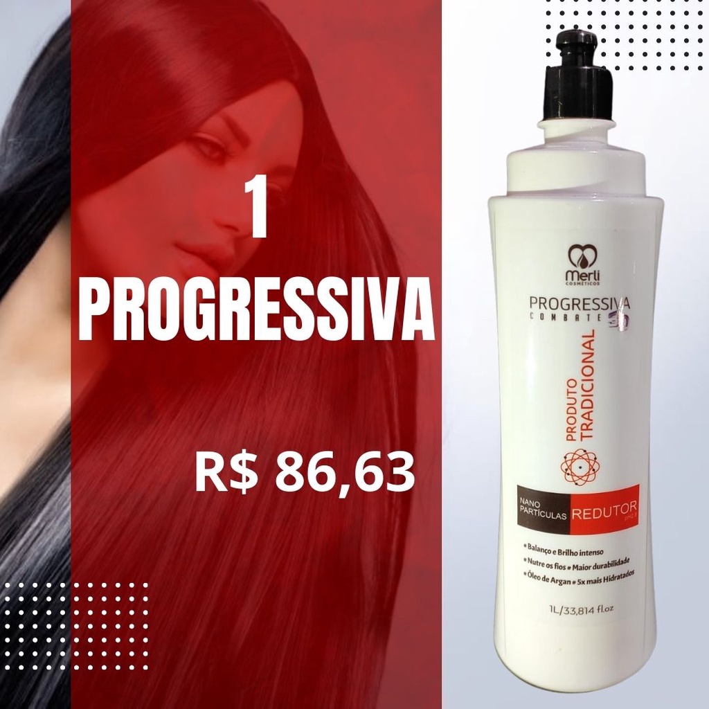 Escova Progressiva Tradicional Alisamento 1L - Merli | Shopee Brasil