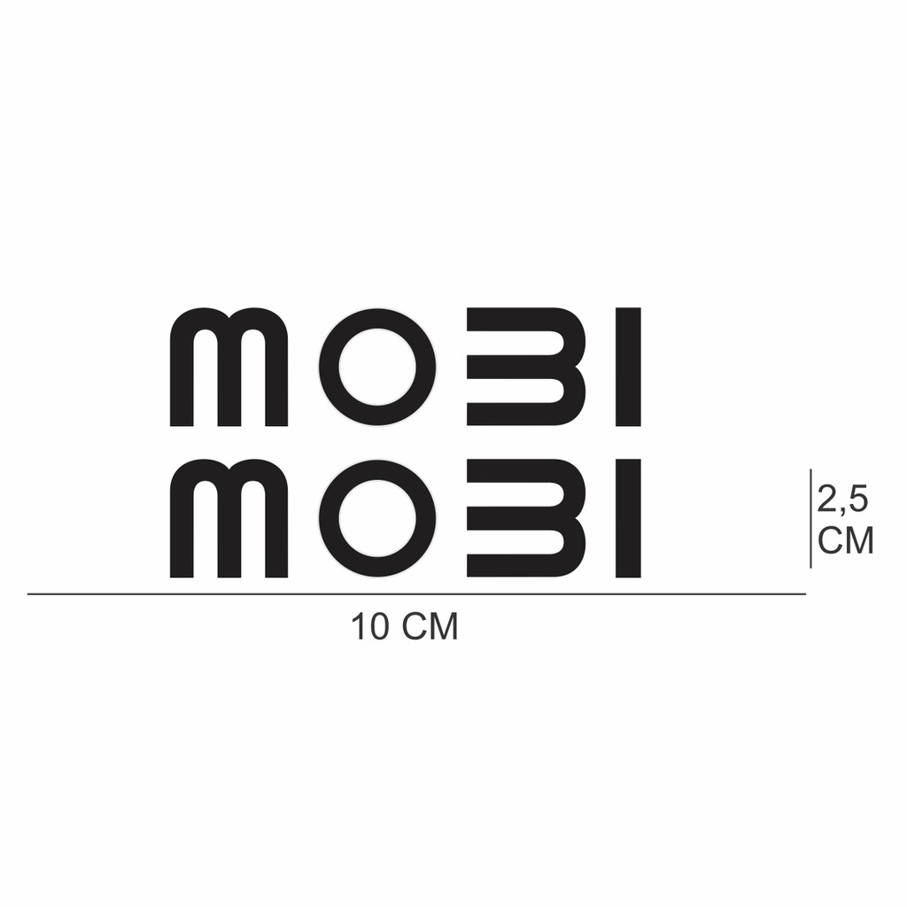 Par De Adesivo Emblema Fiat Mobi | Shopee Brasil