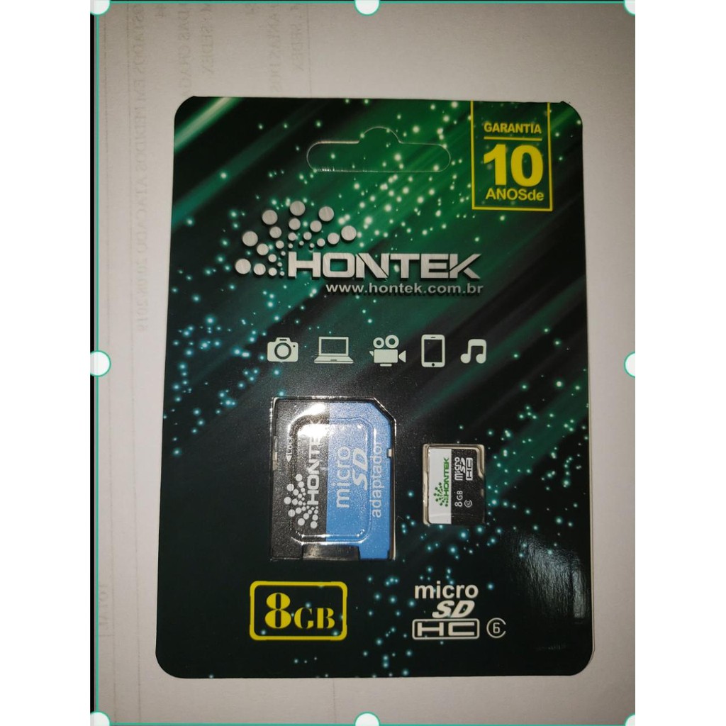 Cartão De Memória 8gb Hontek Micro Sd Garantia 10 anos | Shopee Brasil