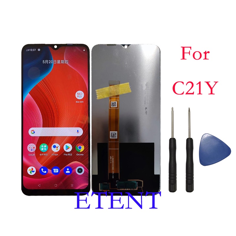 Tela Display Modula Fronta Touch LCD Completo Para Realme C21Y RMX3261 ...